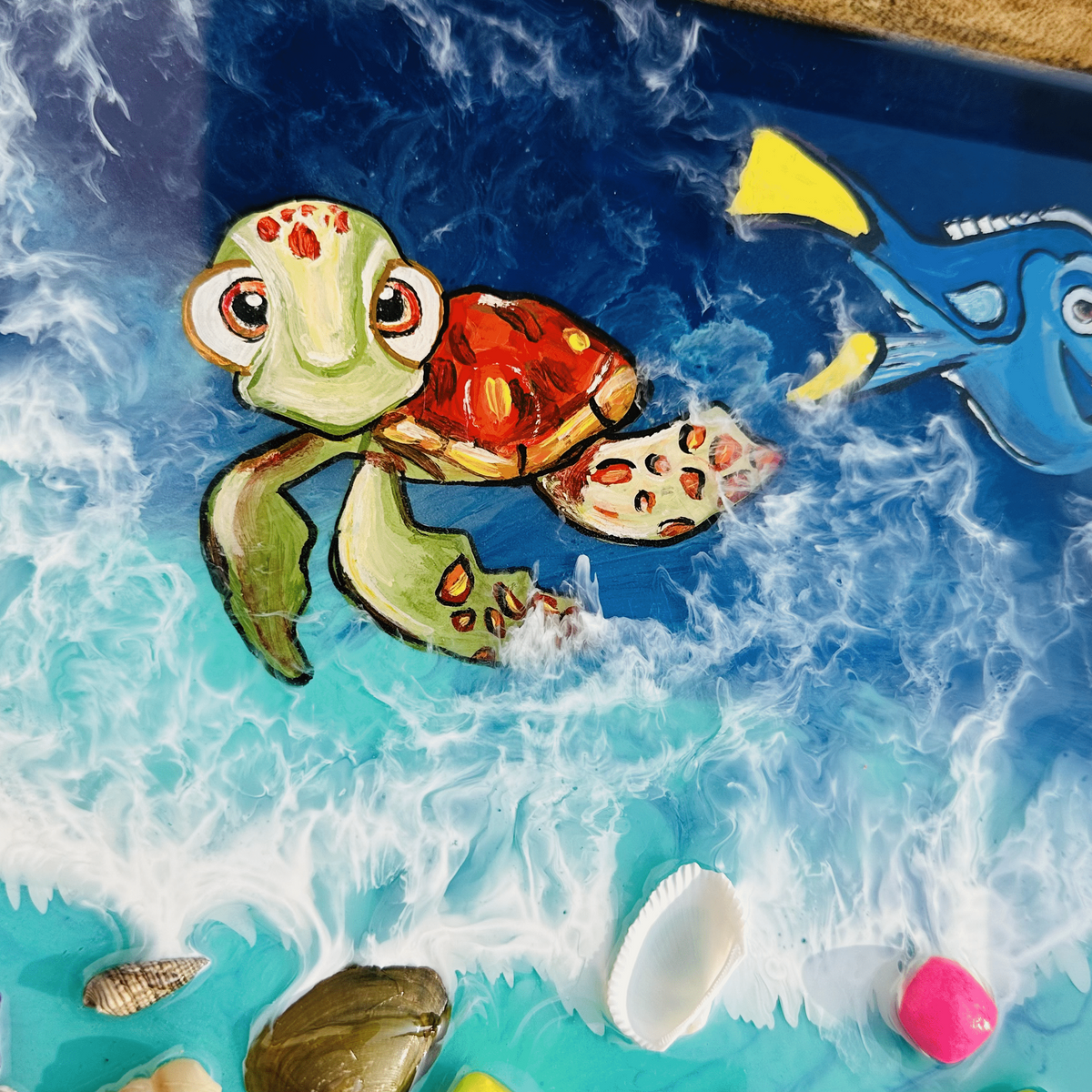 Nemo Fish , Dory Fish & Turtle Resin Serving Tray/ Wall Hanging ...